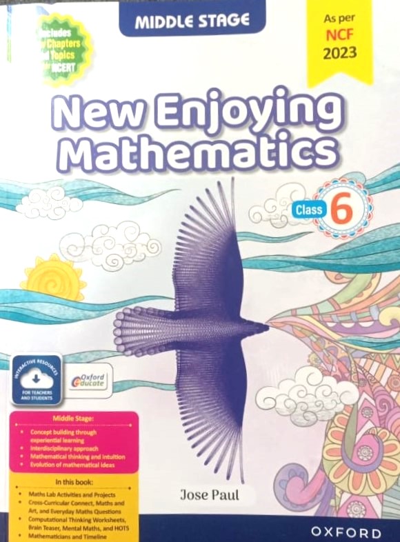 New Enjoying Mathematics 6 - F Store - Online store for school books, stationery & uniforms in J&K