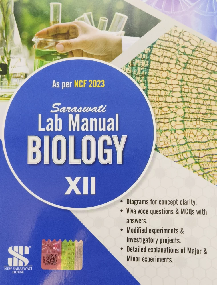 Saraswati Lab Manual Biology (Class 12th) - F Store - Online store for ...