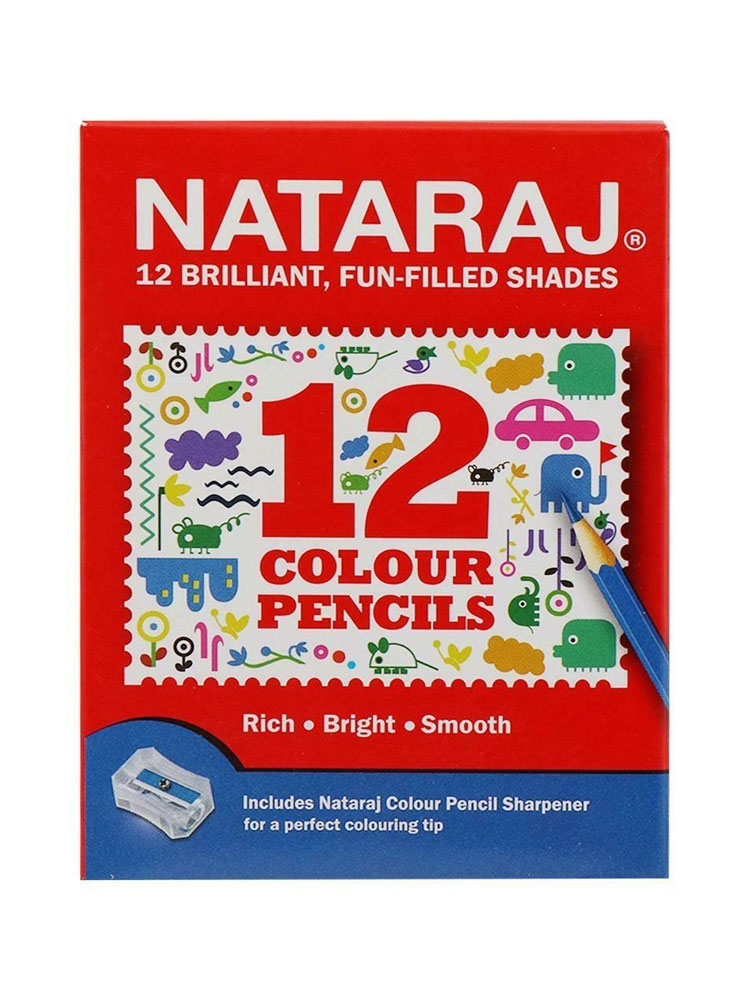 Nataraj 12 Brilliant Fun Filled Colour Pencils - F Store - Online store ...